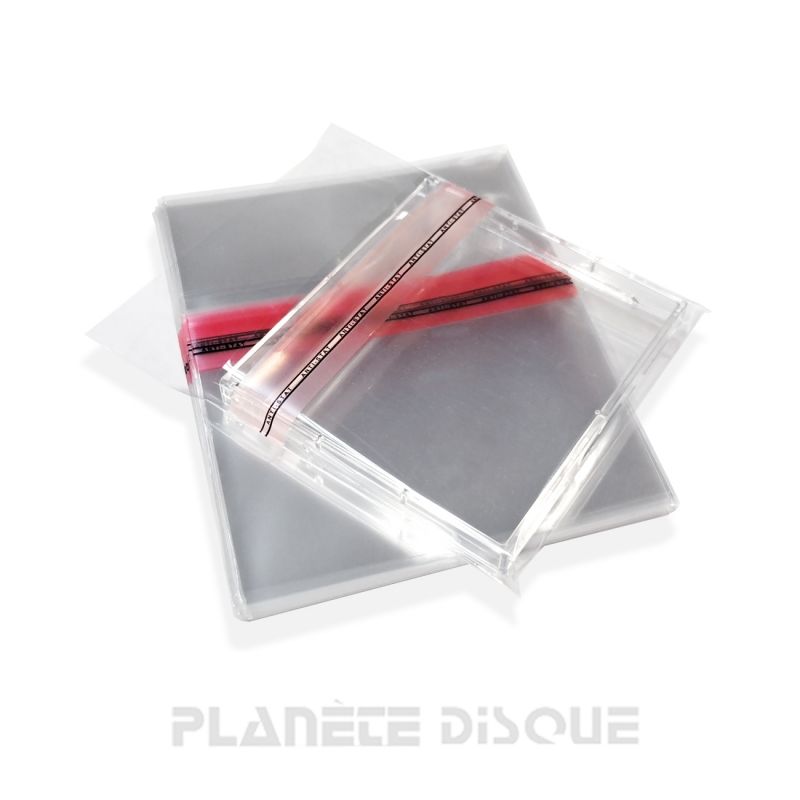 50 Hoezen MiniDisc Jewel Case glashelder hersluitbaar