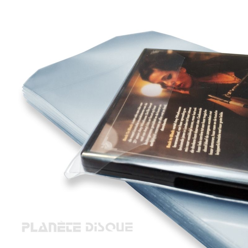 50 Bustine Deluxe in polipropilene per custodie DVD standard